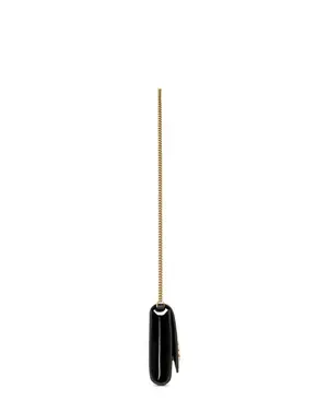 Saint Laurent Kate Clutch In Patent Leather - Black
