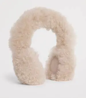 YVES SALOMON Lamb Shearling Earmuffs