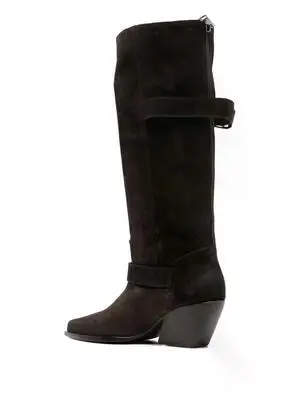 Elena Iachi 65mm Buckle Knee-high Boots