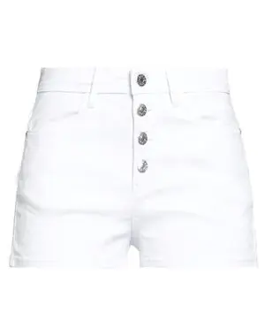 Guess Regular Fit Gabardine Shorts - White
