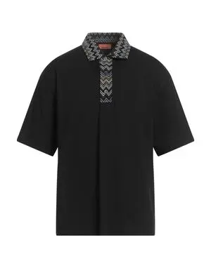 Missoni Polo Shirt Size Cotton - Black