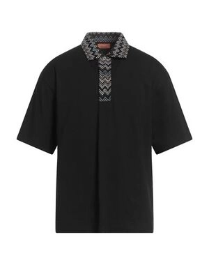 Missoni Polo Shirt Size Cotton - Black