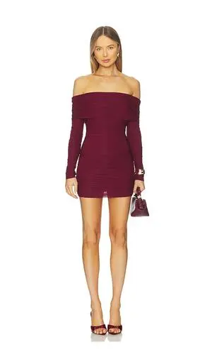 Ronny Kobo Kya Off-shoulder Dress - Port