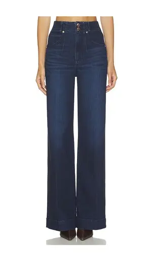 PISTOLA Lana Double Button Wide Leg Jeans