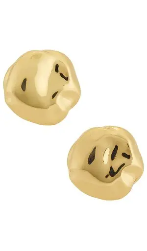 Ettika Molten Spheres Stud Earrings - Gold