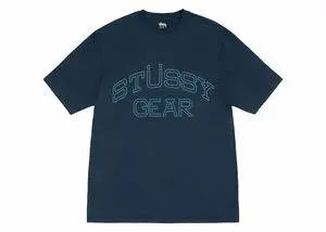StÜssy Gear Tee Shirt - Navy Blue