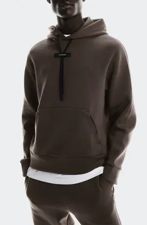 On Focus Technical Hoodie Pebble