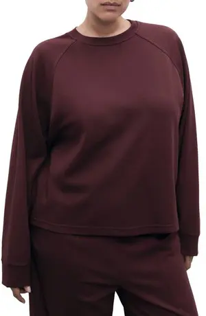 Mango Florida Sweatshirt - Burgundy