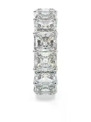 TILLA 14k White Gold Diamond Eternity Ring - Silver