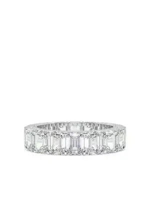 TILLA 14k White Gold Diamond Eternity Ring - Silver