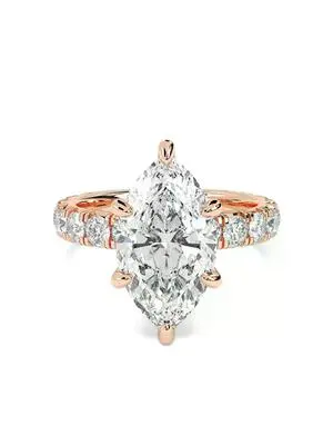 TILLA 14k Rose Gold Diamond Cocktail Ring - Pink