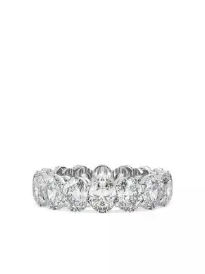 TILLA 14k White Gold Diamond Eternity Ring - Silver