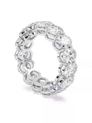 TILLA 14k White Gold 7.5ct Diamond Band Ring