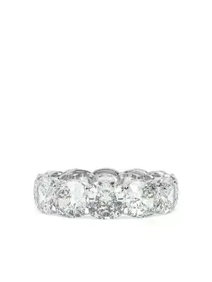 TILLA 14k White Gold Diamond Eternity Ring - Silver