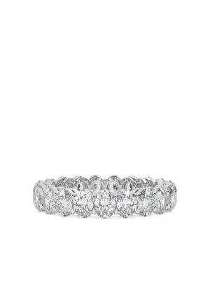TILLA 14k White Gold 3.15 Carat Diamond Eternity Ring - Silver