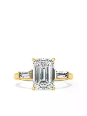 TILLA 14k Yellow Emerald And Diamond Ring - Gold