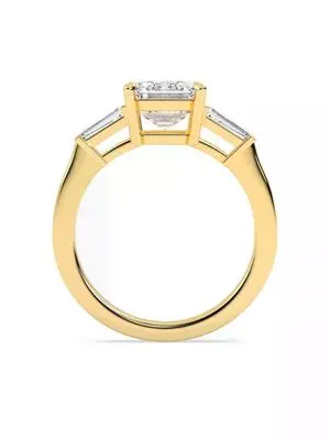 TILLA 14k Yellow Emerald And Diamond Ring