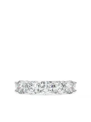 TILLA 14k White Gold 1.5ct Diamond Wedding Band - Silver