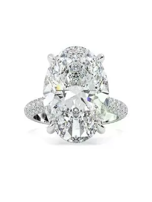 TILLA 14k White Gold Diamond Ring - Silver