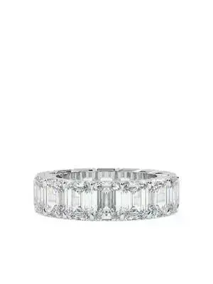 TILLA 14k White Gold Lab Grown Diamond Band Ring - Silver