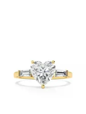 TILLA 14k Yellow Diamond Heart Ring - Gold