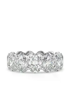 TILLA 14k White Gold 9.75 Ct. Diamond Eternity Ring - Silver