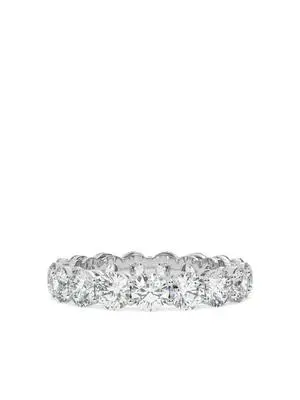 TILLA 14k White Gold Diamond Eternity Ring - Silver