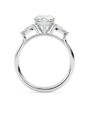 TILLA 14k White Gold Pear Cut Diamond Ring