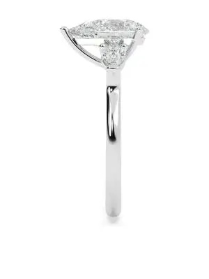 TILLA 14k White Gold Pear Cut Diamond Ring