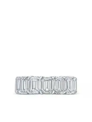 TILLA 14k White Gold Diamond Eternity Ring - Silver