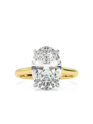 TILLA 14k Yellow 4.11 Carat Diamond Solitaire Ring - Gold