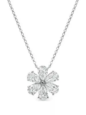TILLA 14k White Gold Diamond Cluster Necklace