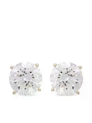TILLA 14k Rose Diamond Stud Earrings - Gold