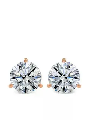 TILLA 14k Rose Diamond Stud Earrings - Gold