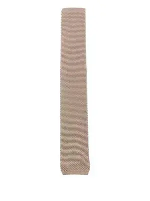 Husbands Knitted Silk Tie - Brown
