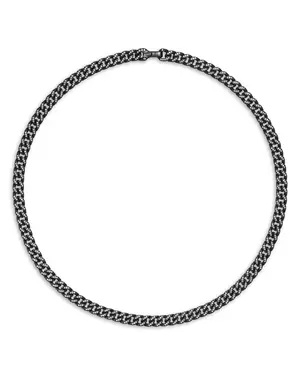 David Yurman Curb Chain Diamond Necklace