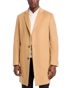 Men's Beige Overcoats