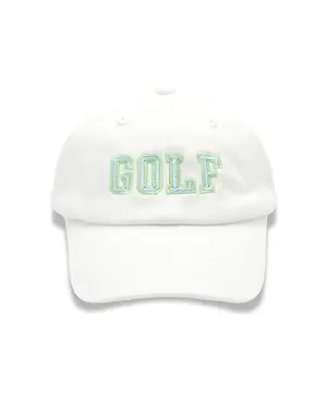 BITS & BOWS Golf Baseball Cap - White