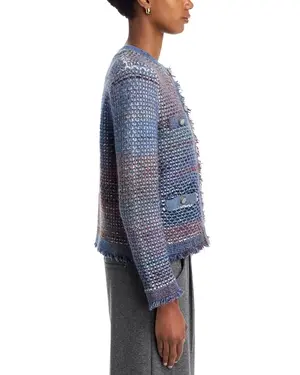 Veronica Beard Sariyah Knit Jacket - Ocean Multi