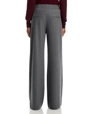 Veronica Beard Marbeau Wide Leg Trousers - Medium Heather Grey