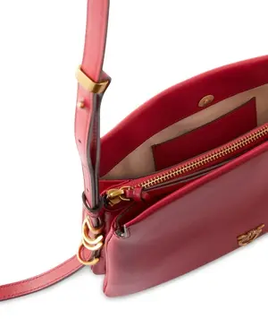 Pinko Triplet Mini Vitello Leather Shoulder Bag