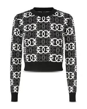 Pinko Printed Sweater - Black/white