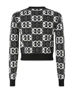 Pinko Printed Sweater - Black/white