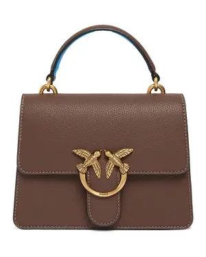 Pinko Love One Top Handle Mini Leather Handbag