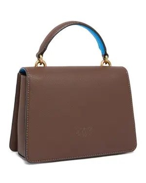 Pinko Love One Top Handle Mini Leather Handbag