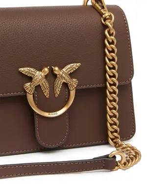 Pinko Love One Top Handle Mini Leather Handbag