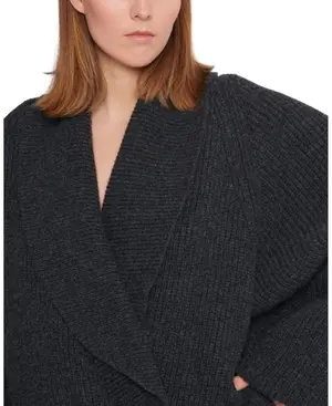 Balmain Oversized Wrap Knit Jumper - Grey