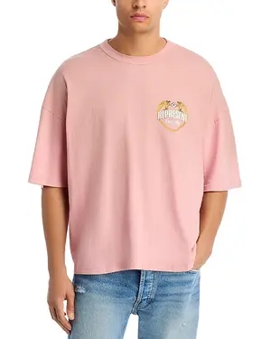 REPRESENT Boxy Angel Border Logo Graphic Tee - Quartz