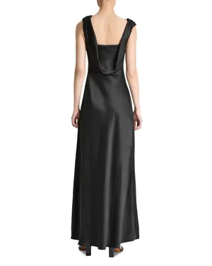 Vince Cowl Neck Maxi Dress - Black