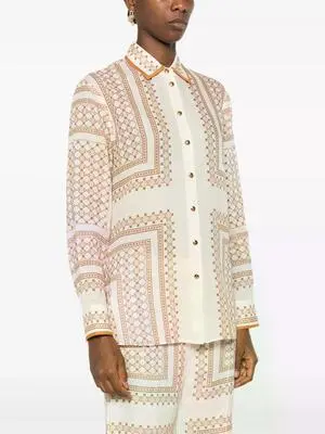 Zimmermann Geometric-print Buttoned Shirt